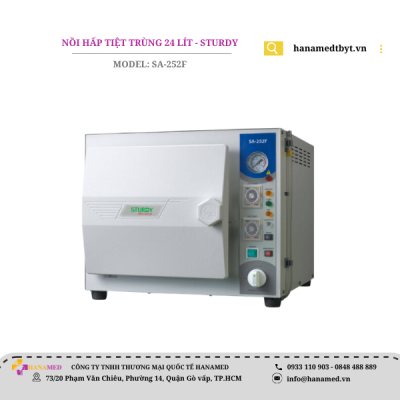 NỒI HẤP TIỆT TRÙNG 24 LÍT, CÓ SẤY KHÔ MODEL: SA-252F - THIẾT BỊ Y TẾ, THẨM MỸ HANAMED
